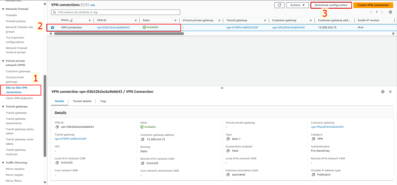 Configure Customer Gateway :: Start with Amazon VPC and AWS VPN Site-to ...